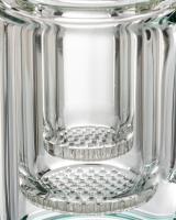 China 16 Inch Honeycomb Percolator Glass Bong with UFO Percolator 18mm Joint 7mm Thick for sale
