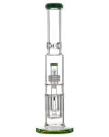 China 16 Inch Honeycomb Percolator Glass Bong with UFO Percolator 18mm Joint 7mm Thick for sale