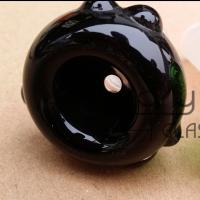 China 18mm Frosted Glass Bong Bowls for Dry Herb Water Pipes Handmade 20mm Diameter for sale