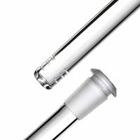 China Borosilicate Glass Downstem Water Smoking Pipe 18mm to 14mm Clear Tube Adapter for sale