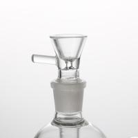 China High Temperature Glass Hookah Ash Catcher 14mm Green Porous 45 Degree Hanging Bottle for sale