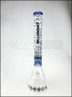 China Hand Painted Glass Water Pipe 10 Inch Tall Thick Borosilicate Glass Bong with 14mm Joint for Dry Herb for sale