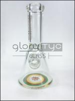 China Hand Blown Borosilicate Glass Water Pipe 14 Inch Beaker Bong for Dry Herb Tobacco Smoking for sale