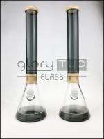 China 14mm Glass Water Pipe Bong 10 Inch Beaker Bong with Ice Notches and Downstem for sale