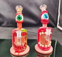 China Quartz Smooking Water Pipe 3mm Marble Accented Honeypot Rig for sale