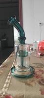 China Hand Blown 10 Inch Pyrex Glass Water Bong 14mm Joint for Dry Herb for sale