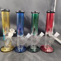 China Handmade 16 Inch Pyrex Glass Water Bong Smoking Pipe Tobacco Hookah Dab Rig for sale