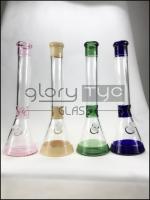 China 8 Inch Borosilicate Glass Bong Thick 4mm Banger with Free Glass Bowl 14mm Joint for sale