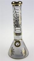 China Colorful Borosilicate Glass Beaker Bong 12 Inch Thick Smoking Water Pipe with Luminous Design for sale