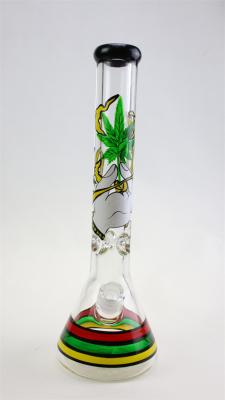 China 9.5 Inch 14mm Female Glass Water Pipe Hand Blown Bong with Bowl Borosilicate for sale