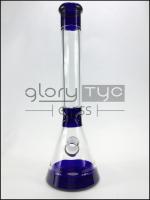 China 14mm Recycler Water Bong Glass Hookah Bubbler Water Pipe Hand-Blown Borosilicate for sale
