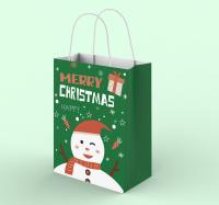 China 0.8-2mm Kraft Paper Shopping Bags With Handles 250/Bundle Customized Size for sale