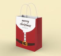 China 0.8-2mm Kraft Paper Shopping Bags With Handles 250/Bundle Customized Size for sale