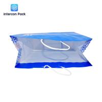 China Intercon Pack White Kraft Paper Bags Paper Shopping Bags With Handles for sale