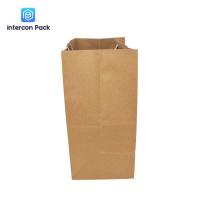 China Brown Kraft Paper Shopping Bags Matt Varnish Offset Printing for sale