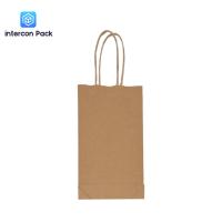 China UV Coating Recycled Kraft Shopping Bags Lightweight Reusable for sale