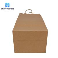 China UV Coating Recycled Kraft Shopping Bags Lightweight Reusable for sale