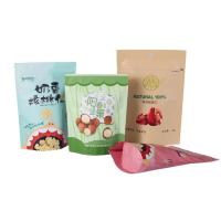 China Kraft Paper Plastic Zipper Packaging Bags Custom Gravure Printing OEM for sale