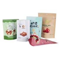 China Kraft Paper Plastic Zipper Packaging Bags Custom Gravure Printing OEM for sale