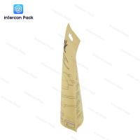 China brown kraft paper pouch multiple sizes resealable zip bag for electronic products with clear window low MOQ for sale