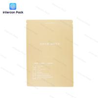 China Brown Kraft Paper Bag Multi-Size Resealable Zipper Bag For Clothes for sale