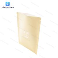 China Brown Kraft Paper Bag Multi-Size Resealable Zipper Bag For Clothes for sale
