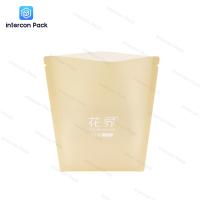 China Brown Kraft Paper Bag Multi-Size Resealable Zipper Bag For Clothes for sale