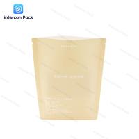 China Brown Kraft Paper Bag Multi-Size Resealable Zipper Bag For Clothes for sale