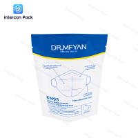 China Eco Friendly Paper Plastic Composite Bag Customized Color Mask Packaging Bag for sale