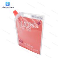 China Fruit Juice Spouted Liquid Stand Up Pouches PE Material Customized Logo for sale