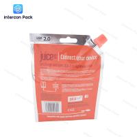 China Fruit Juice Spouted Liquid Stand Up Pouches PE Material Customized Logo for sale