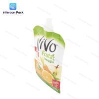 China Beverage Plastic Packaging Bag Heat Shrinkable Polyethylene With Nozzle for sale