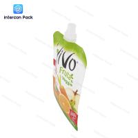 China Beverage Plastic Packaging Bag Heat Shrinkable Polyethylene With Nozzle for sale