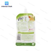 China Beverage Plastic Packaging Bag Heat Shrinkable Polyethylene With Nozzle for sale