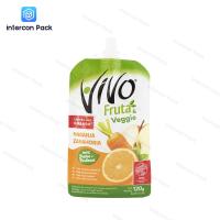 China Beverage Plastic Packaging Bag Heat Shrinkable Polyethylene With Nozzle for sale