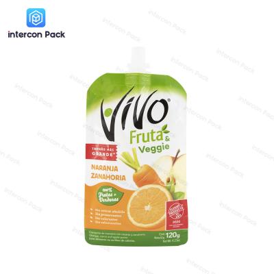 China Beverage Plastic Packaging Bag Heat Shrinkable Polyethylene With Nozzle for sale