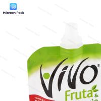 China Beverage Plastic Packaging Bag Heat Shrinkable Polyethylene With Nozzle for sale