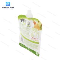 China Beverage Plastic Packaging Bag Heat Shrinkable Polyethylene With Nozzle for sale
