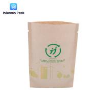 China Digital Printing Kraft Paper Poly Bag Customized Logo With Plastic Window for sale