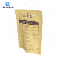 China Upright Plastic Composite Kraft Paper Pouch Recyclable Degradable For Cat Litter for sale