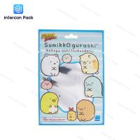 China Customized Candy Packaging Bags Stand Up 3 Side Seal Bag With Transparent Windows for sale