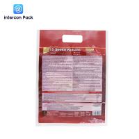 China Recycle Flat Pouches With Transparent Window Mylar Stand Up Pouch Foil Handle Bag for sale