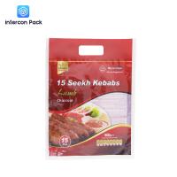 China Recycle Flat Pouches With Transparent Window Mylar Stand Up Pouch Foil Handle Bag for sale