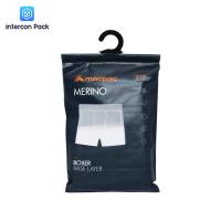 China Polyester Bag With Hook 10X6 inch 11X8 inch Christmas Clothing And Underwear Bag for sale