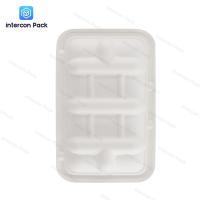 China 4 5 6 Compartment Pulp Food Containers Disposable Food Divider Tray for sale