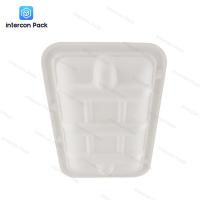 China 4 5 6 Compartment Pulp Food Containers Disposable Food Divider Tray for sale