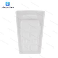China Disposable Sugarcane Pulp Containers Molded Pulp Ovenable White Color for sale