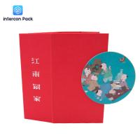 China ISO9001 Folding Packaging Boxes Offset Printing 120G Red Cardboard paper for sale