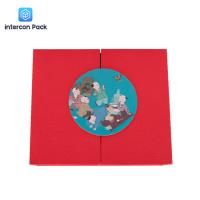 China ISO9001 Folding Packaging Boxes Offset Printing 120G Red Cardboard paper for sale