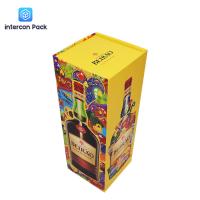 China 4.76x 4.76x16.65 Inch Single Wine Bottle Cardboard Box Matte PE Film CMYK Color for sale